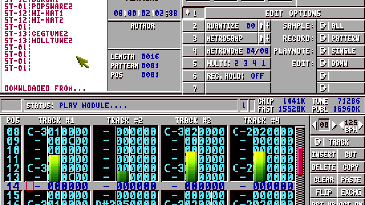 Protracker Pro - Amiga Music, Popcorn modules - YouTube