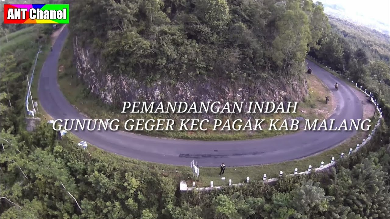 GUNUNG GEGER pemandangan indah dari ketinggian wiew dron _kec pagak ...