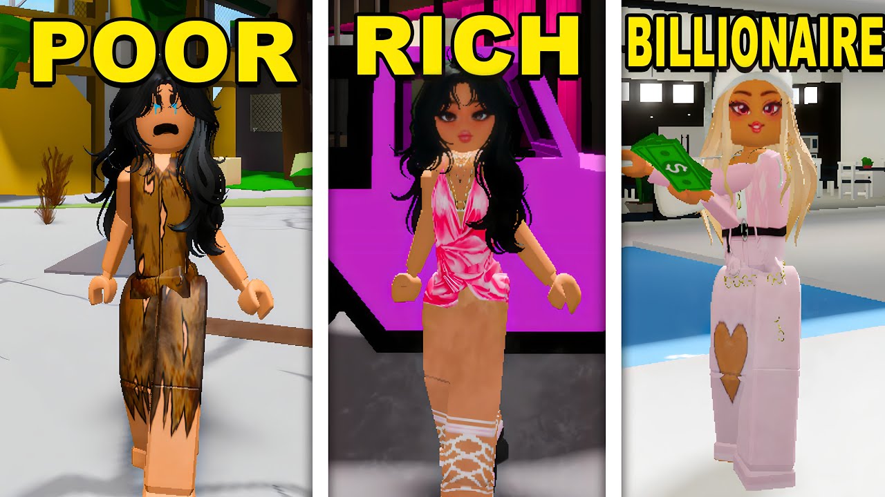 Brookhaven, But POOR vs RICH vs BILLIONAIRE ODER.. (Brookhaven RP🏡 ...