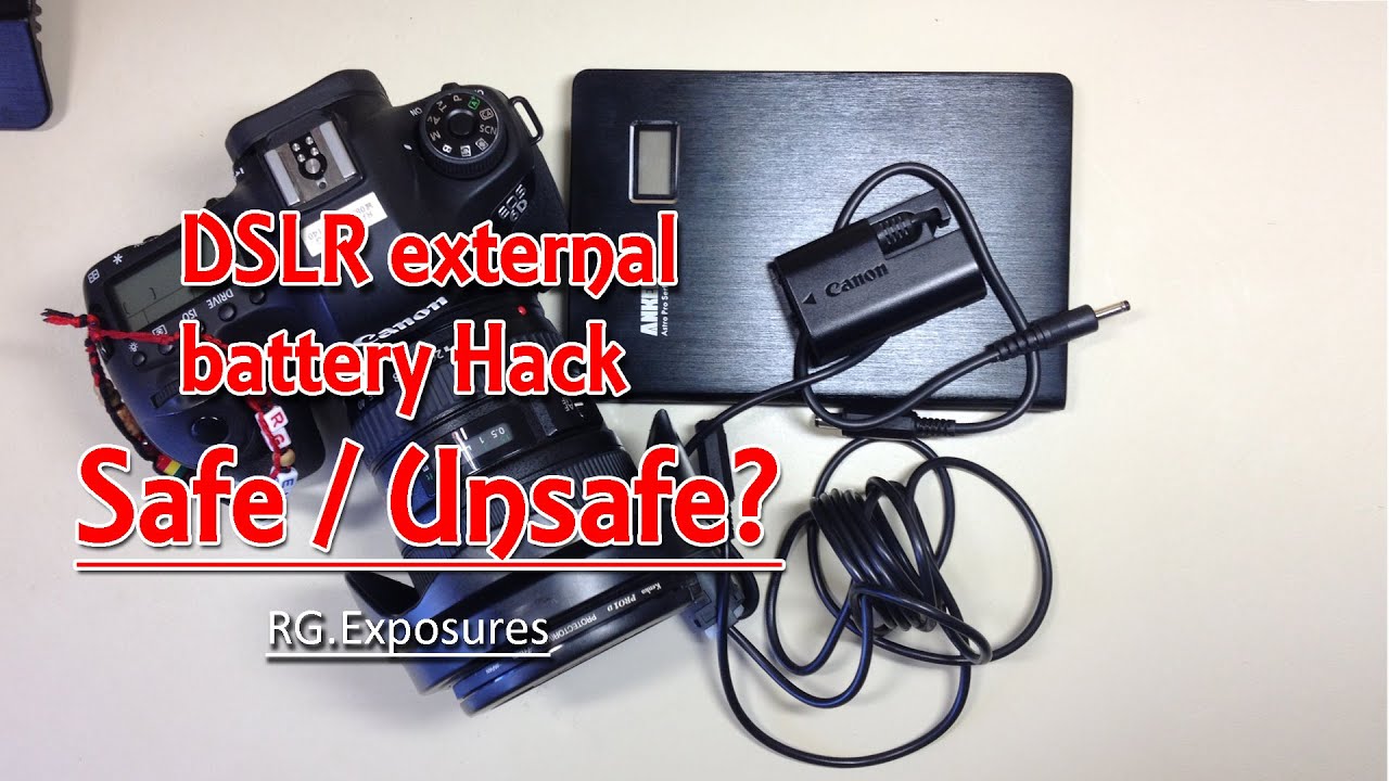 DIY external dslr battery, is it safe? - YouTube