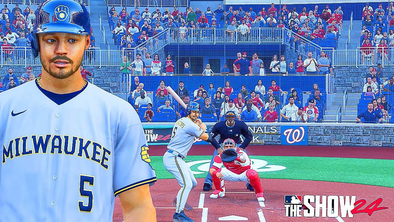 FIRST OFFICIAL GAME IN THE MAJOR LEAGUE! | MLB THE SHOW 24 ROAD TO THE ...