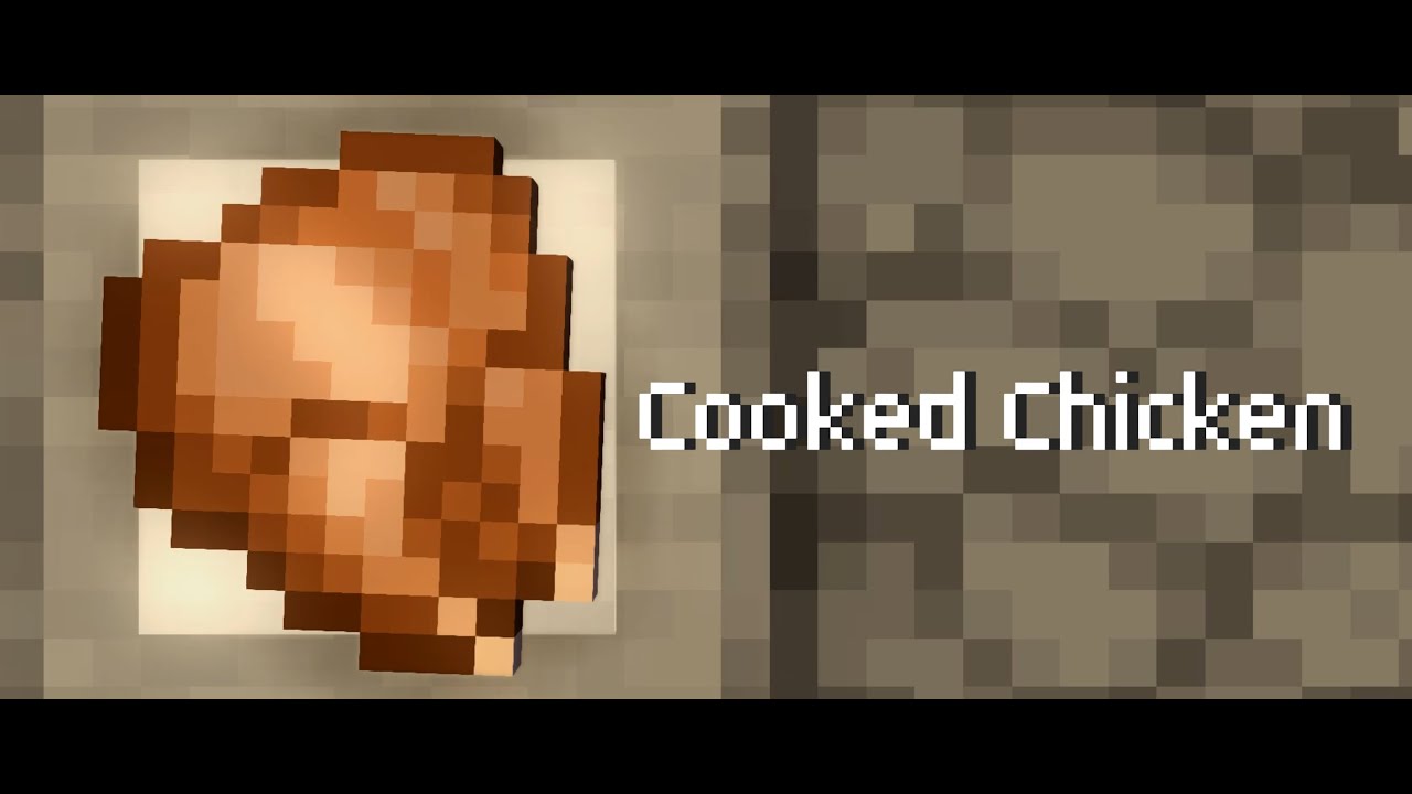Cooked Chicken - Minecraft Cooking Animation - YouTube