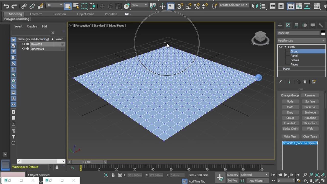 3ds Max Stretching Cloth - YouTube