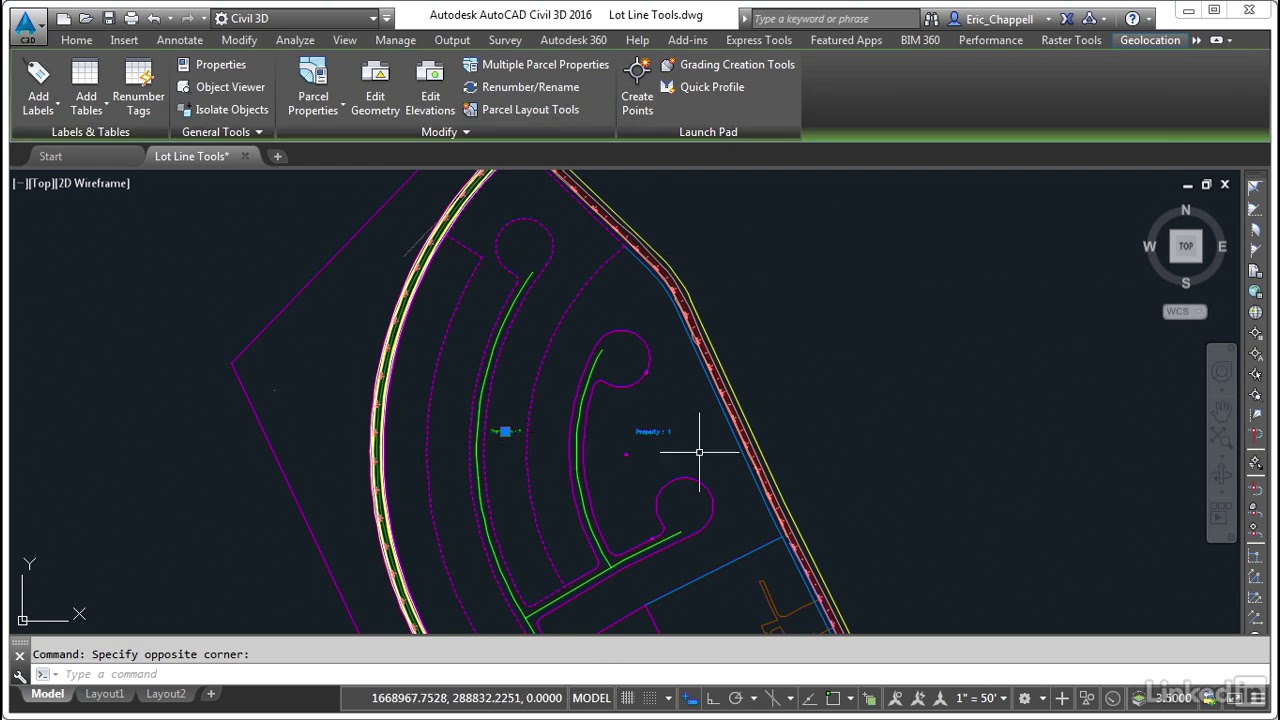 06 Create parcels using the lot line tools - YouTube