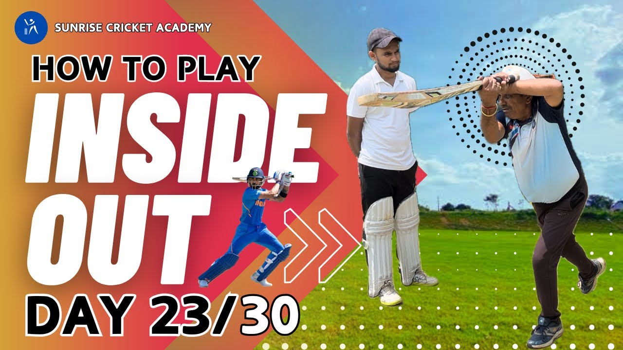 How to play inside out shot in cricket | how to play leg to off ...