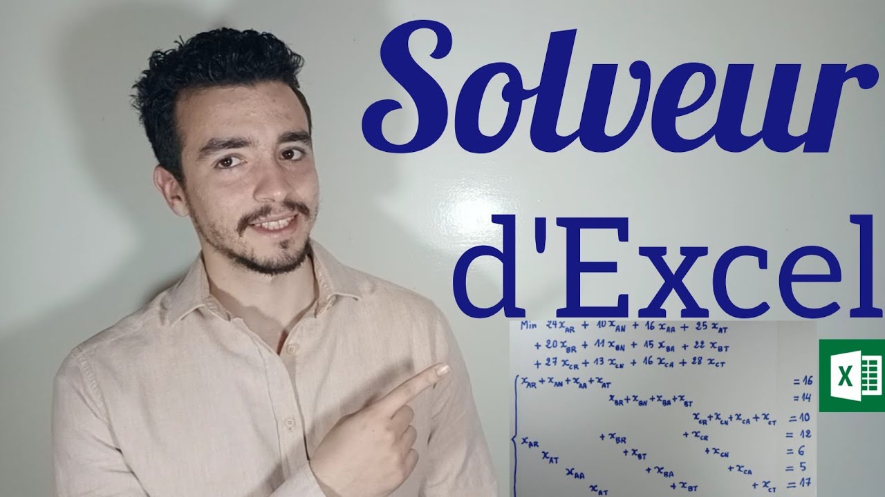 Chouaib ... Programmation Linéaire - Solveur d'Excel | شعيب ... البرمجة ...