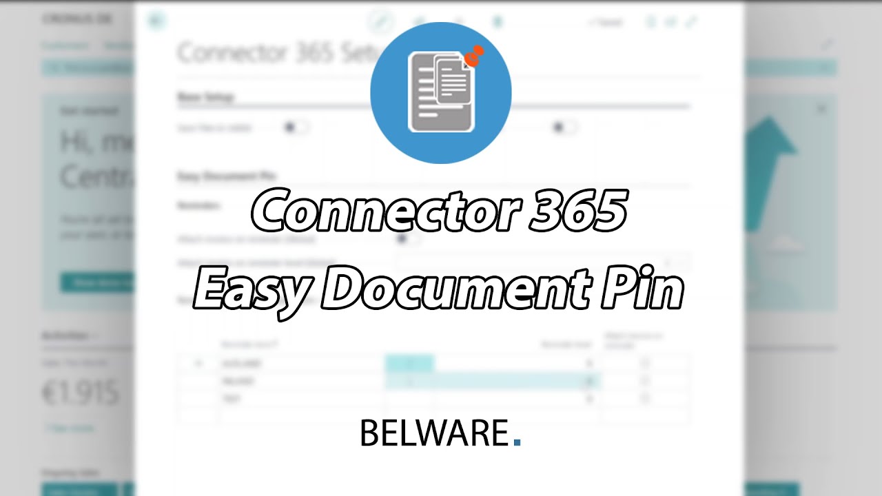 Connector 365 Easy Document Pin - Quick Overview - YouTube