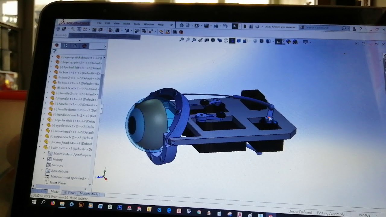 Solidworks eye moving(1) - YouTube