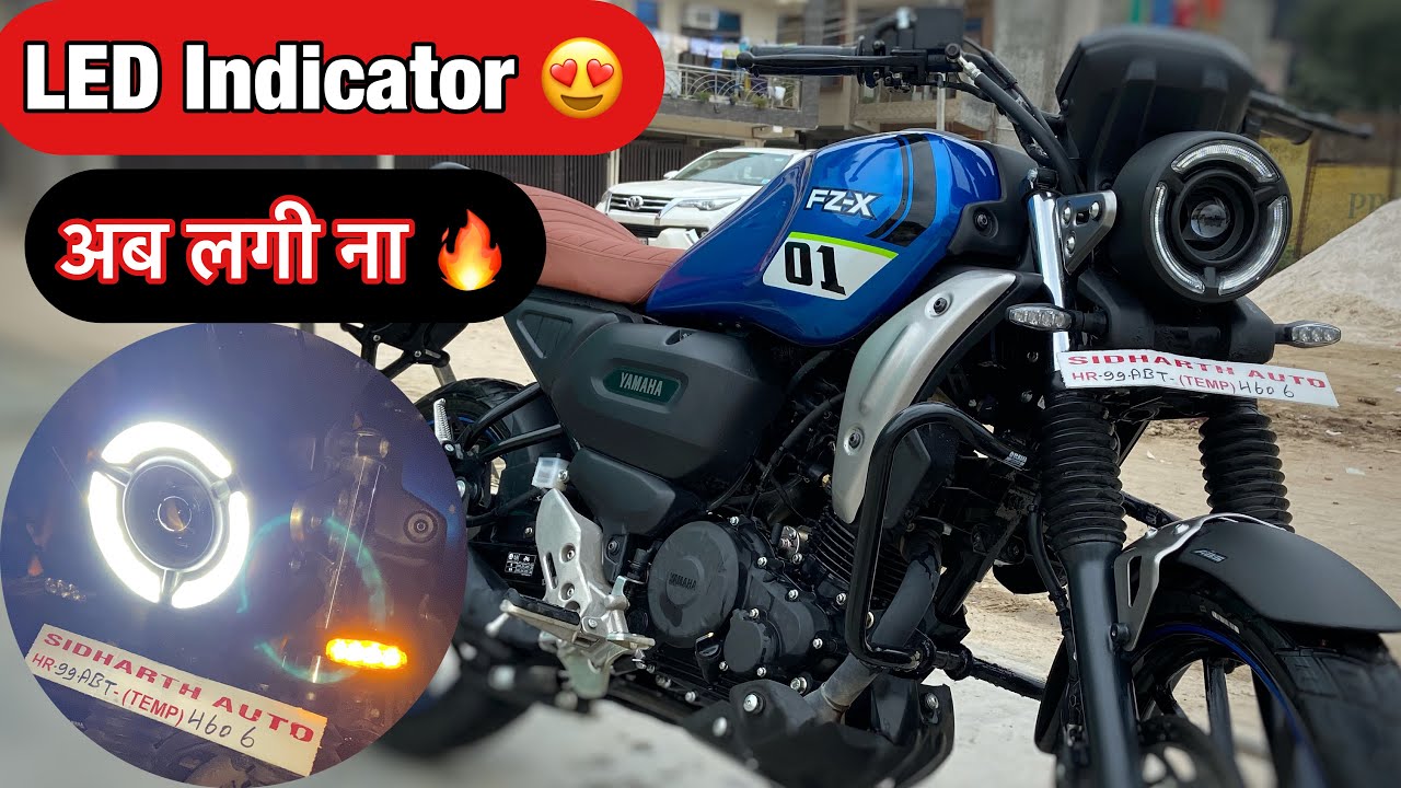 Finally Installed LED Indicators And Leg Guard In My Yamaha Fz-x 😍🔥 ...