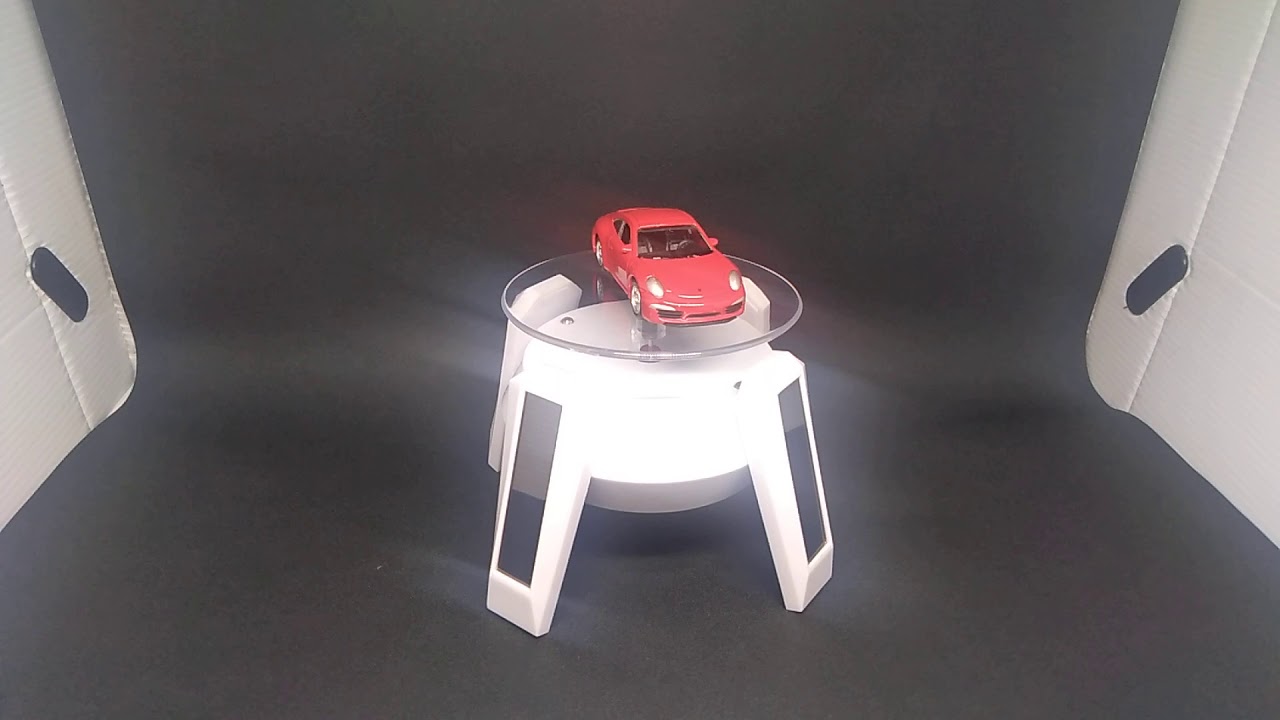 rotating display for diecast - YouTube