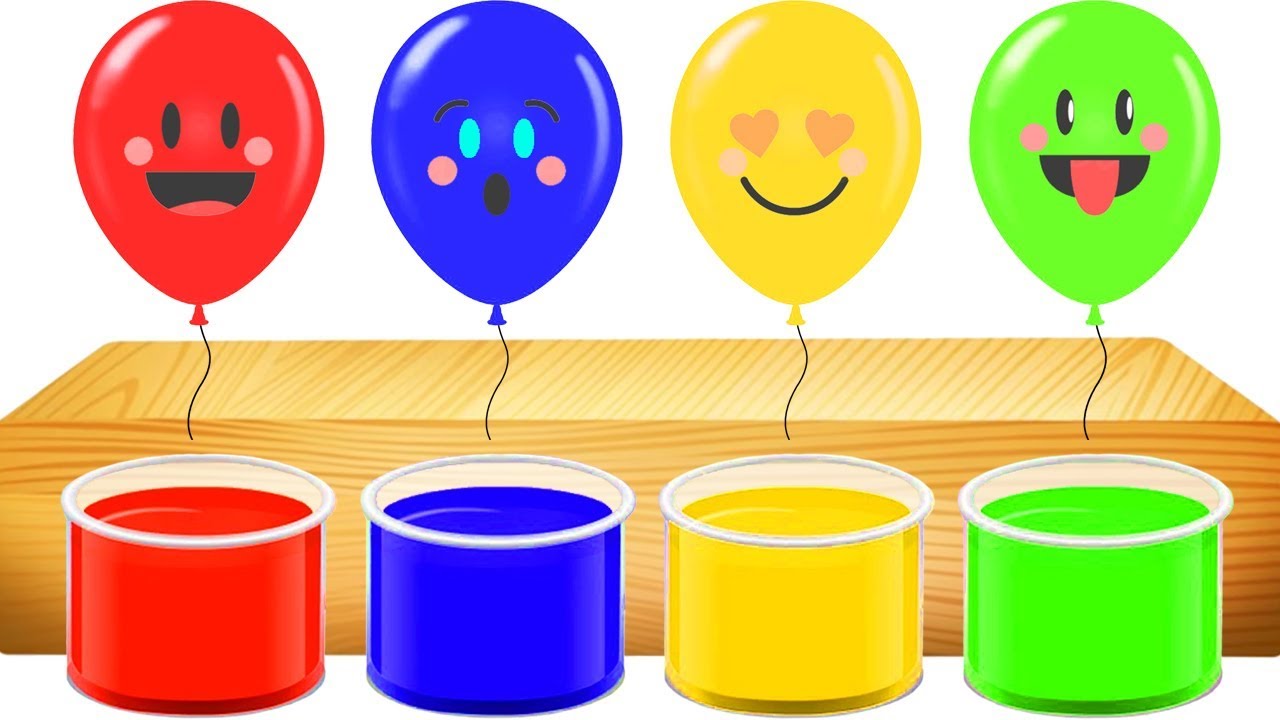 Balloons Bathing Colors Fun to learn Colors with ABC Song for Kids ...