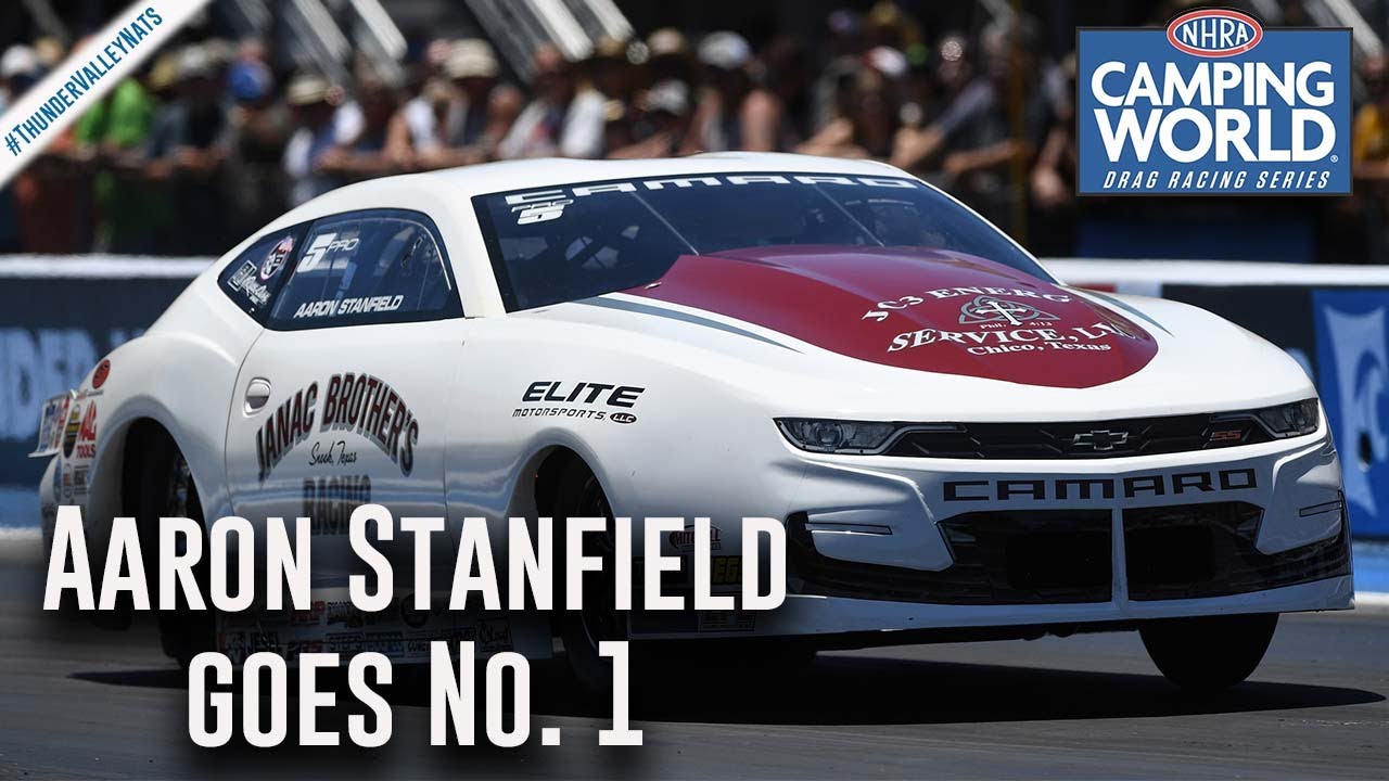 Aaron Stanfield takes third No. 1 qualifier of the season - YouTube
