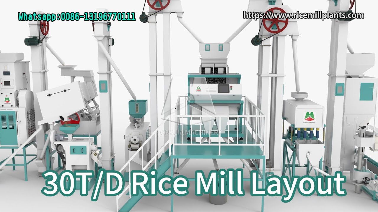 30T/D Automatic Rice Processing Machine for Sale - Hongjia Rice Mill # ...