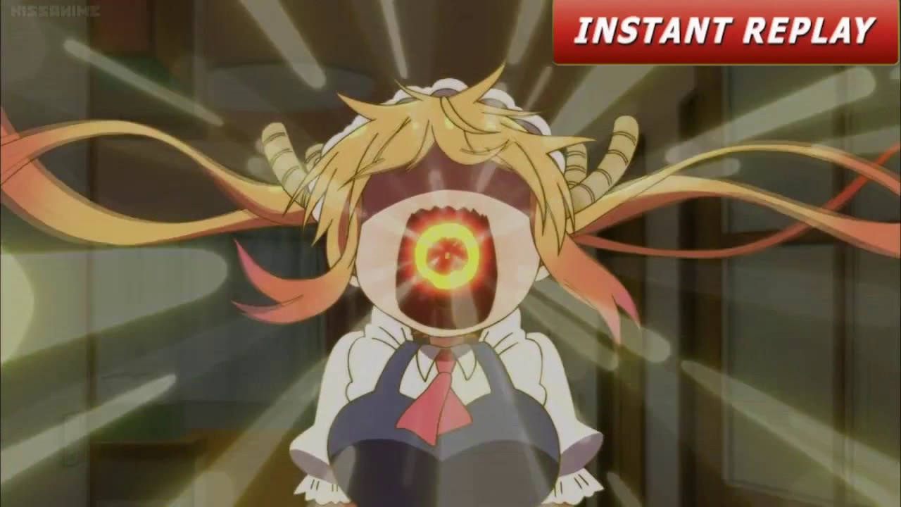 Kobayashi-san Chi no Maid Dragon - Tohru gets pissed - YouTube