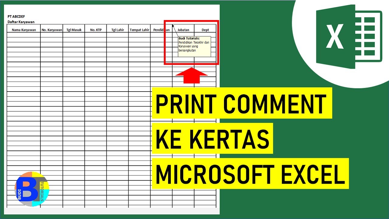 Cara Print Comment di Excel | Mecetak Kotak Komentar ke Kertas di Excel ...