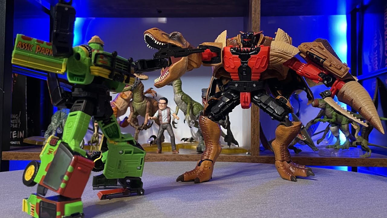 Tyrannocon Rex + Autobot JP93 | TRANSFORMERS x Jurassic Park ...