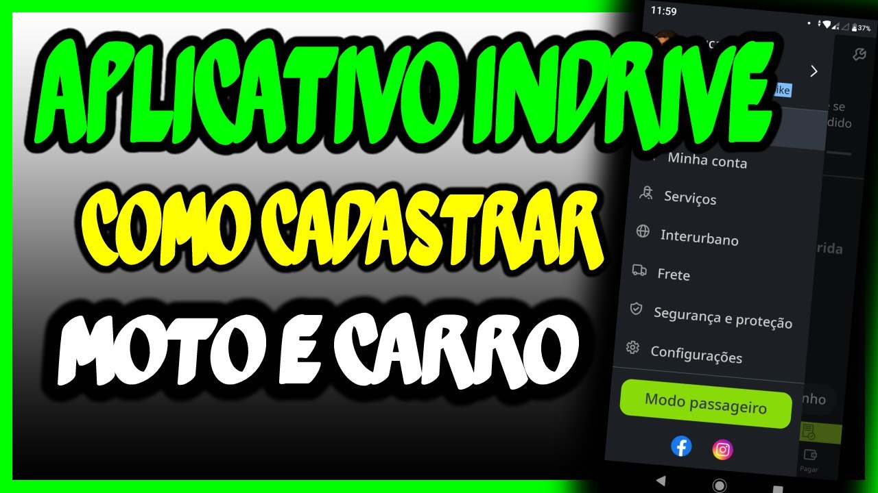 Como cadastrar moto no aplicativo Indrive. - YouTube