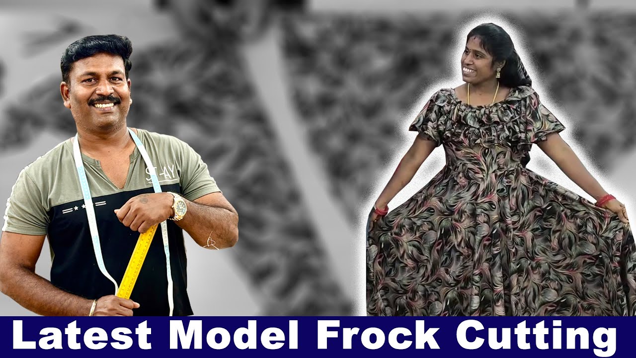 Latest Model Frock Cutting Detailly Explained in Tamil | Tailoring in ...