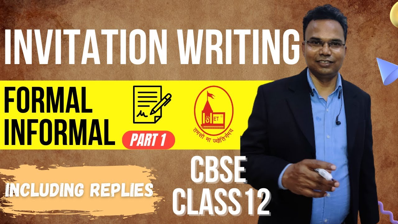 Invitation Writing | Invitation And Replies | CBSE Class 12 | Format ...