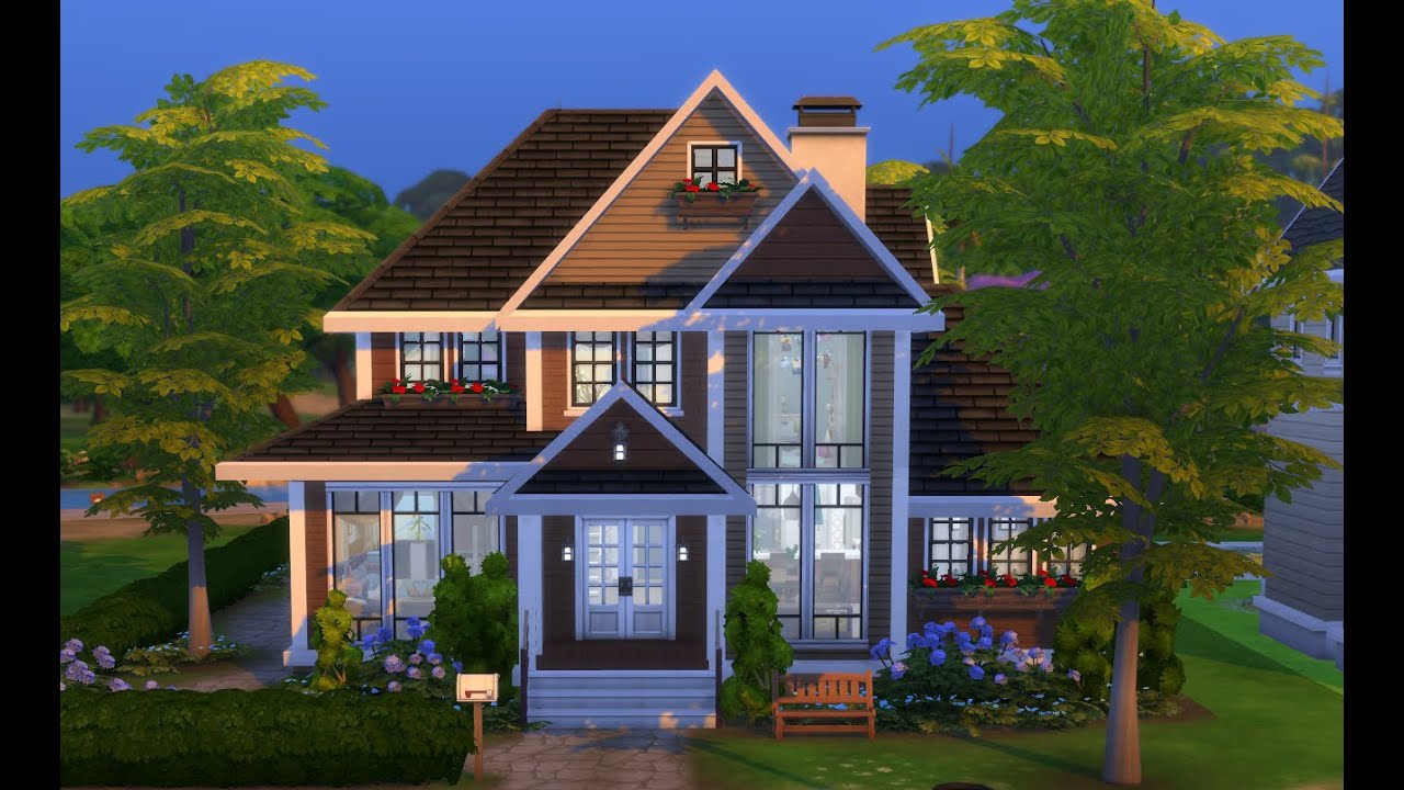 The Sims 4 House Shell #7 - Grounded 4BD Base Shell - YouTube