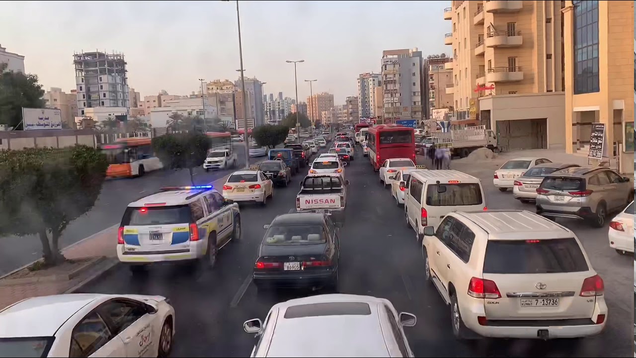 Kuwait City double decker bus Rounds timelapse ️ ️ - YouTube