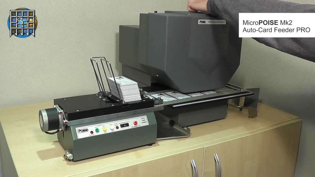 MicroPOISE™ Mk2 Auto-Card Feeder PRO - YouTube