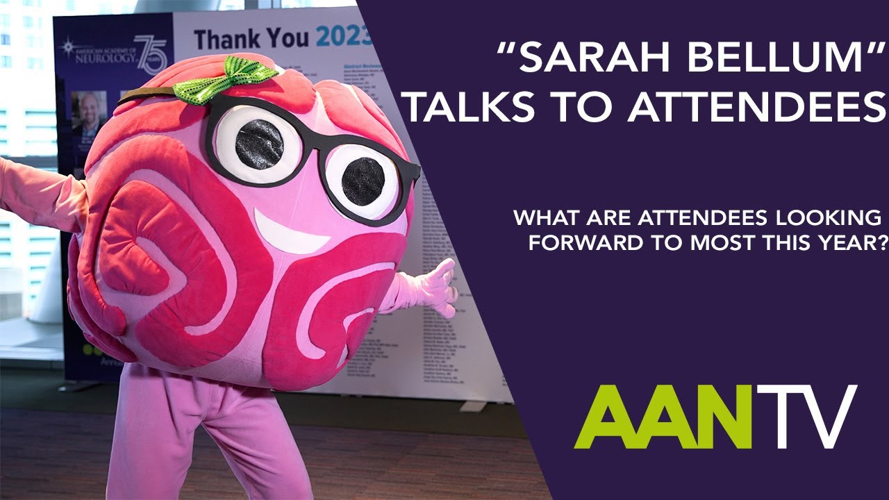 "Sarah Bellum" Debuts at AAN Annual Meeting and Talks with Attendees ...