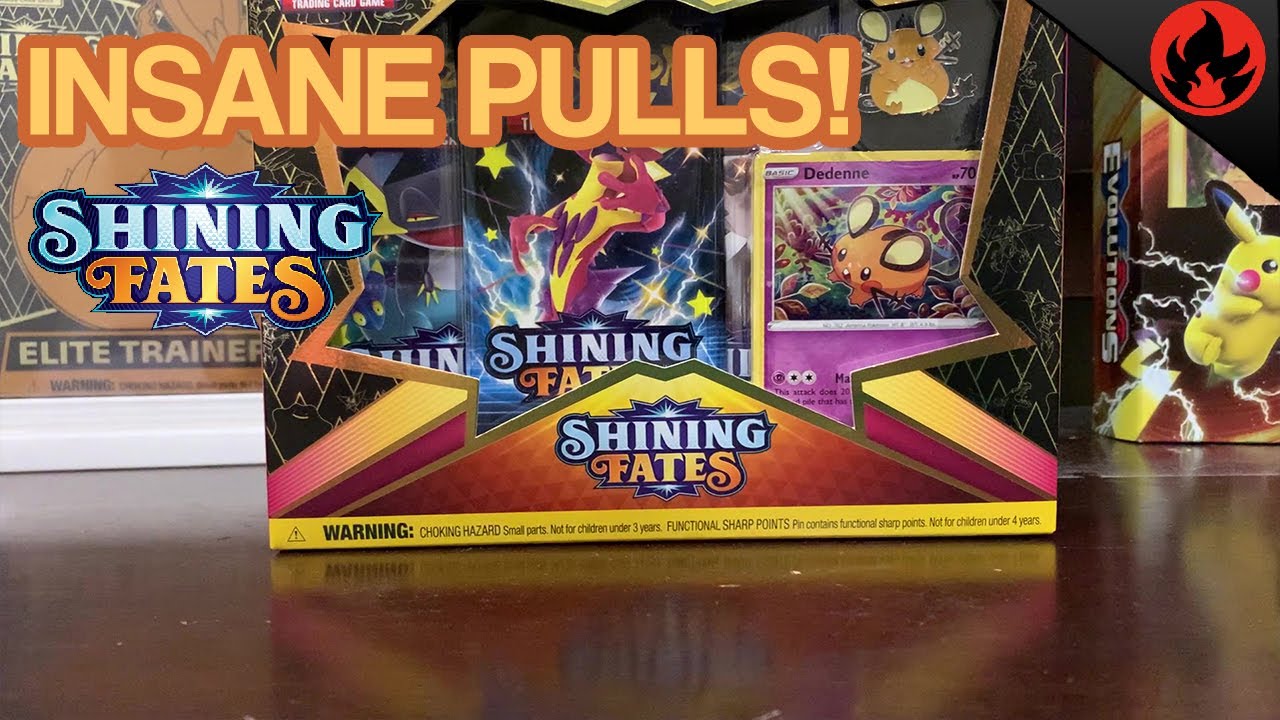 *NEW* Pokemon Shining Fates Pin Box! (INSANE SHINY PULL) - YouTube
