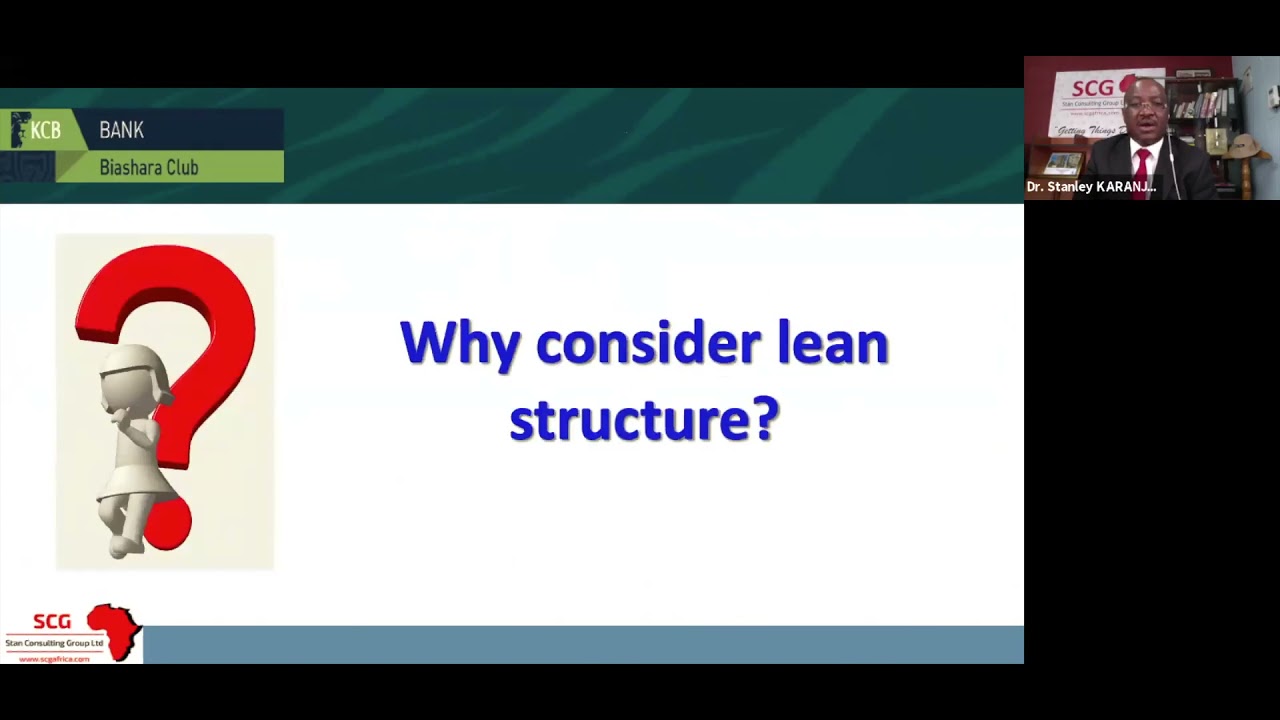 KCB Biashara Club - The Lean Organization Structure - YouTube
