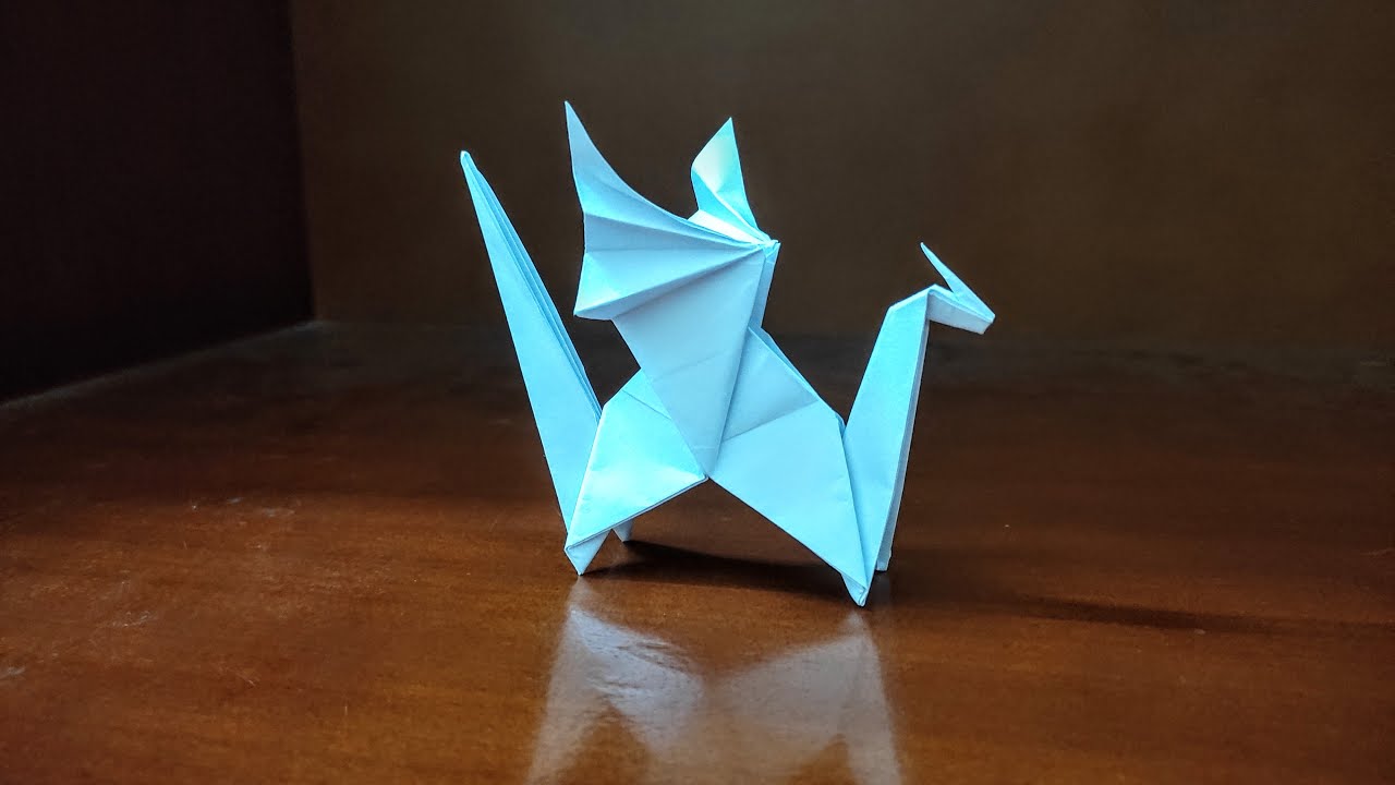 How To Fold A Paper Origami Easy Dragon Step By Step - YouTube