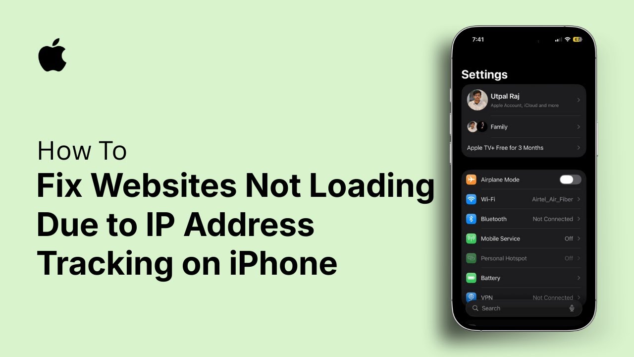How to Fix Websites Not Loading Due to IP Address Tracking on iPhone ...