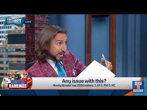 FIRST THINGS FIRST | Nick Wright Goes INSANE, NFL's Top 10 Roster List ...