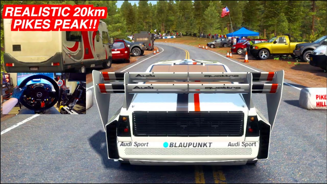 WHAT GAME IS THIS?? Realistic 20km PIKES PEAK Run THROUGH Wet Mountain ...