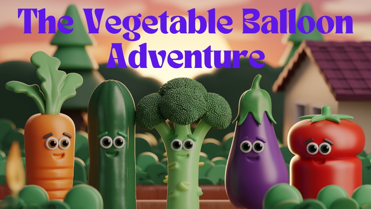 THE VEGETABLE BALLOON ADVENTURES | VEGETABLE STORY | ENJOYING FRIENDS ...