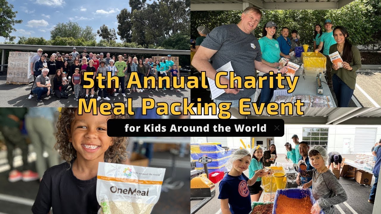 5th Annual Charity Meal Packing Event for Kids Around the World - YouTube