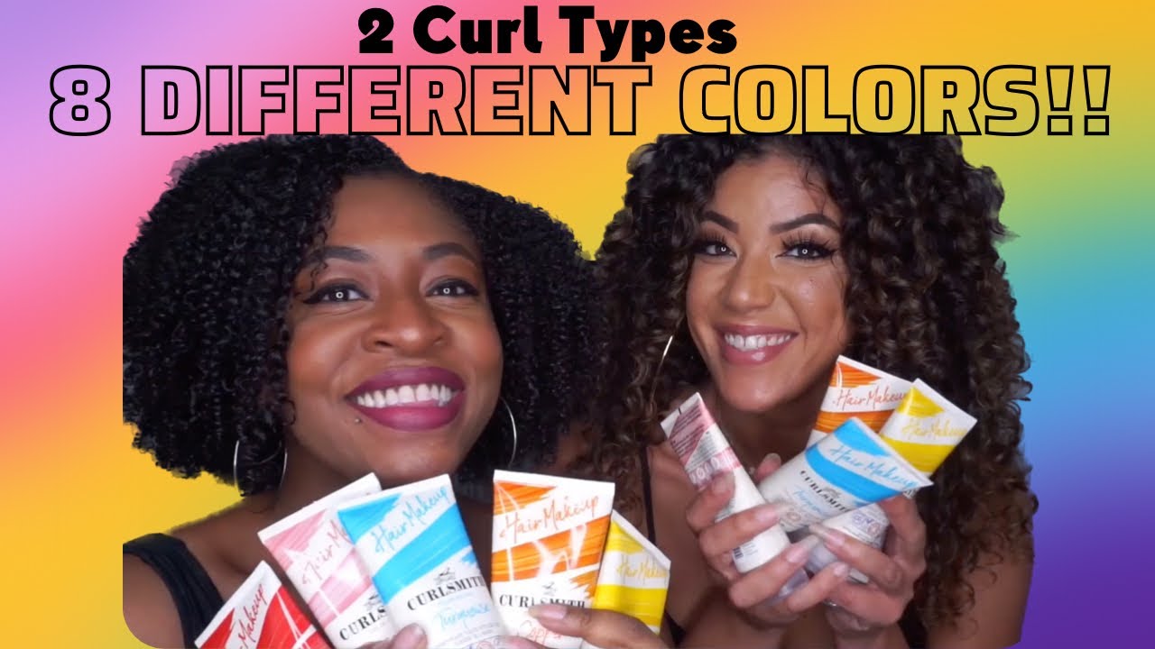 We Tried 8 Different Hair Colors on 2 Different Curl Types! #curlyhair ...