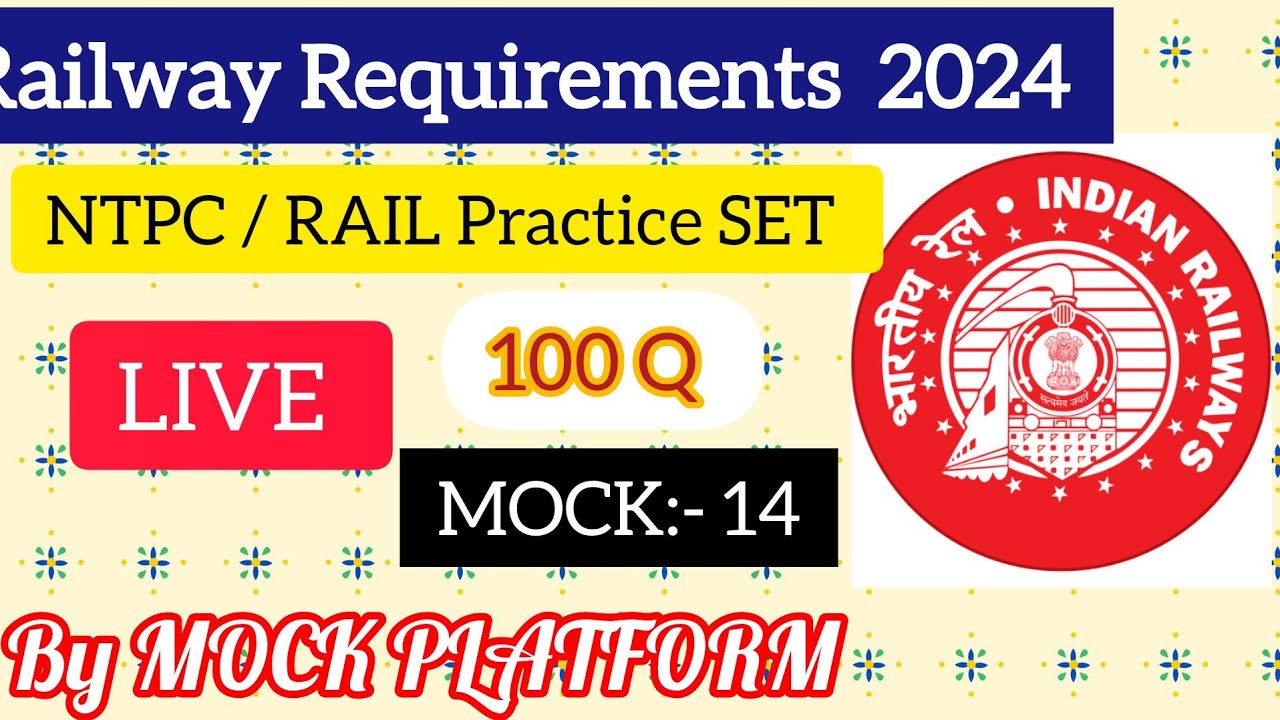 RAIL NTPC MOCK SET - YouTube
