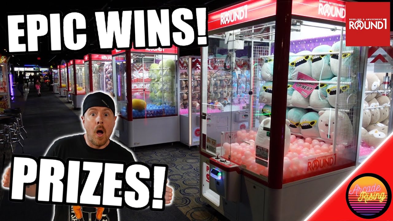 THESE CLAW MACHINES ARE OUT OF CONTROL! Round 1 Prize Wins - YouTube