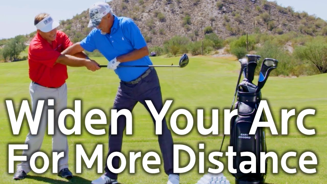 A Wide Golf Swing Arc Gives You More Distance - YouTube