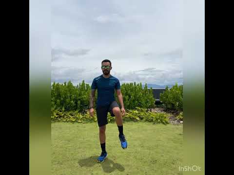 Sentadilla con levantamiento de rodilla - YouTube