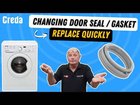How to replace a door seal or gasket on a washing machine - YouTube