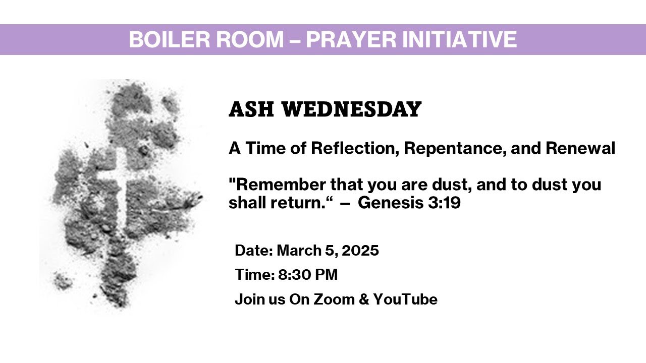 5.3.2025 Ash Wednesday, Wed 8.30 pm - YouTube