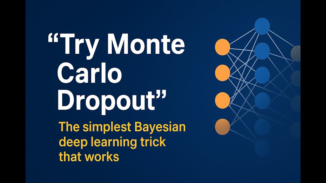 Try Monte Carlo dropout, The simplest Bayesian deep learning trick that ...