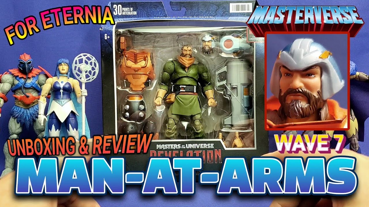 UNBOXING MASTERVERSE Man-at-Arms 2.0 Wave 7 Revelation Deluxe Masters ...