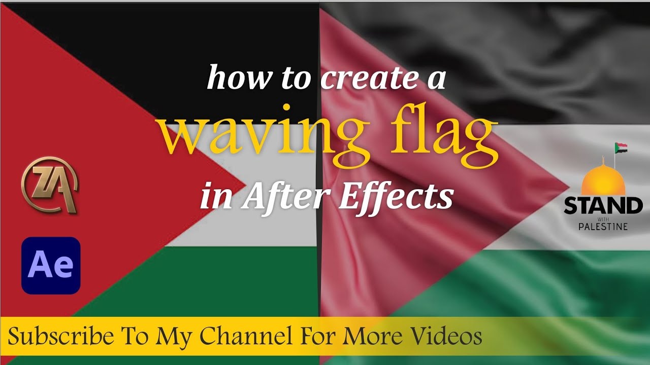 Waving flag Animation in After Effect - After Effects tutorial - YouTube