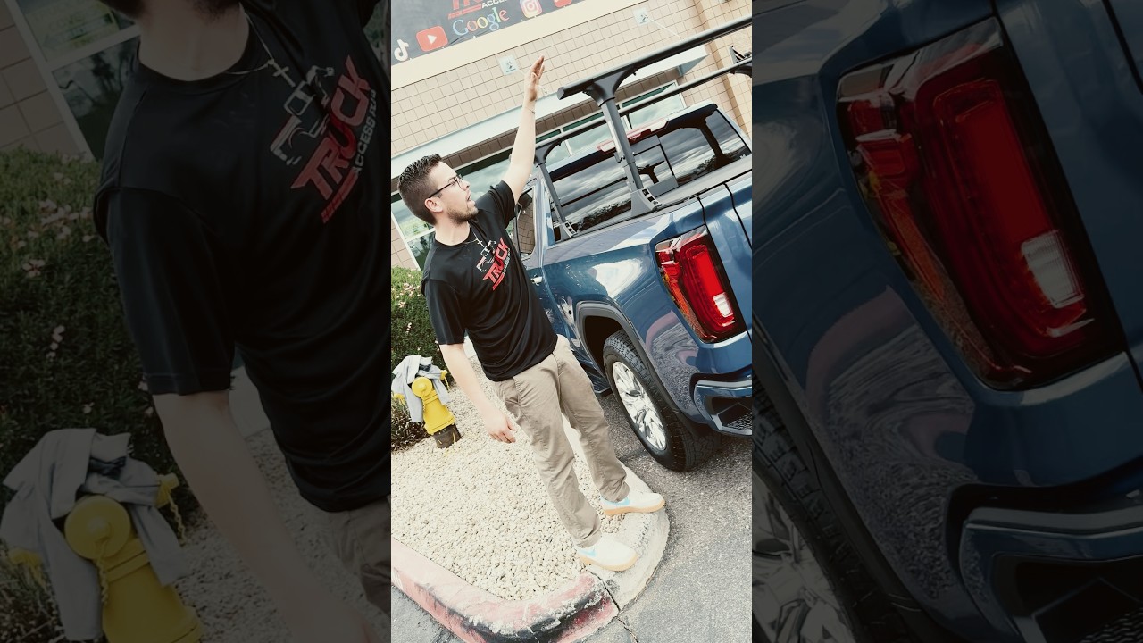 Elevate Truck Bed Rack & Revolver X4s Hard Roll Up Tonneau Cover - YouTube