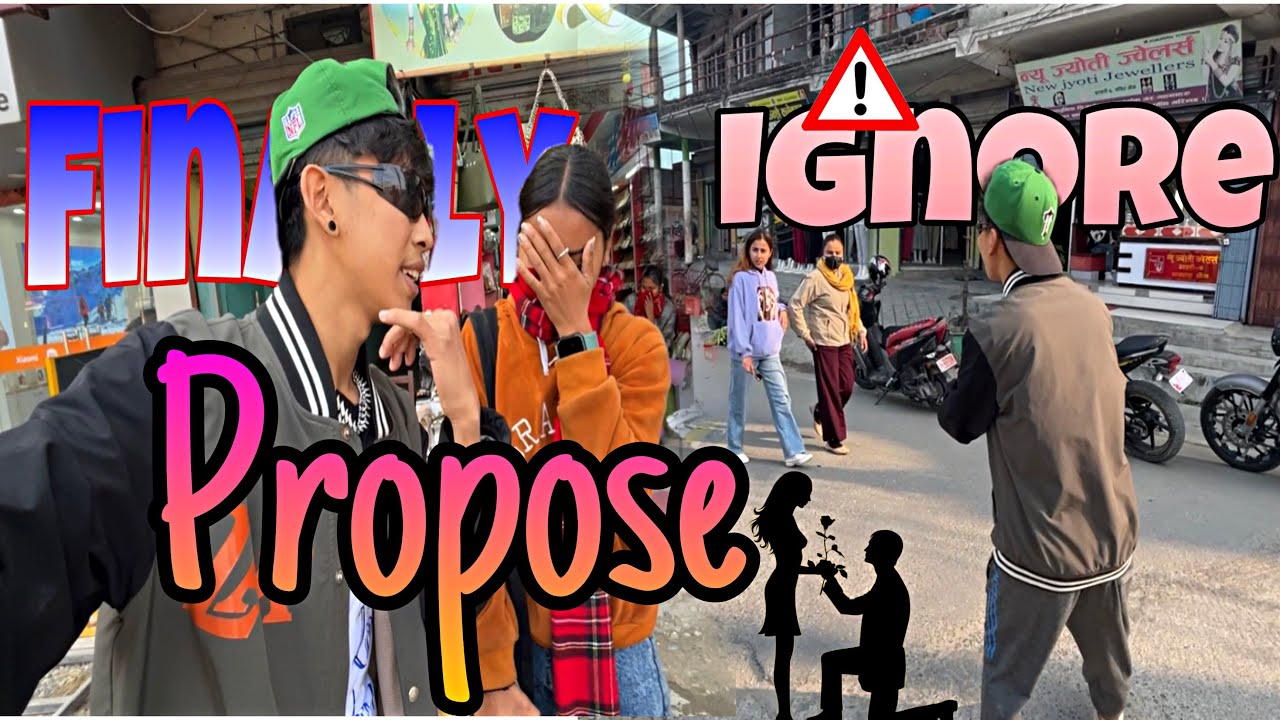 Propose🌹Challenge😝Public Reaction l,challenge is very difficult 😮‍💨 ...
