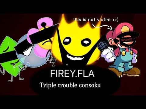 triple trouble consoku but firey.fla gang and mario sings it - FNF ...