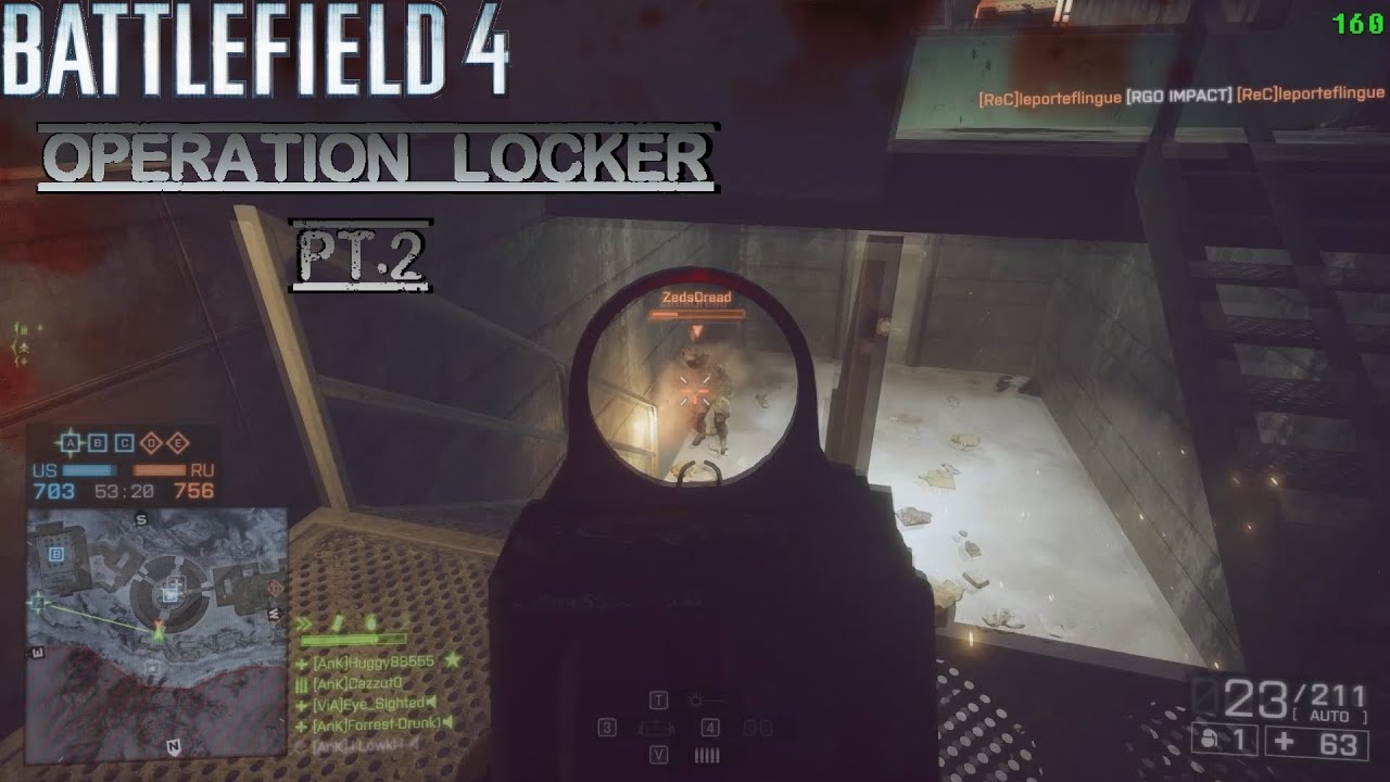 Battlefield 4 Operation Locker - AEK Part 2 GG - YouTube