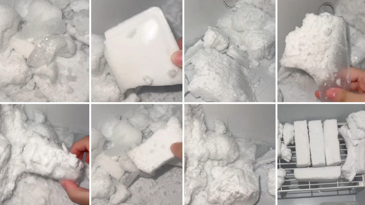 FREEZER FROST EATING / WHITE ICE EATING / ASMR - YouTube
